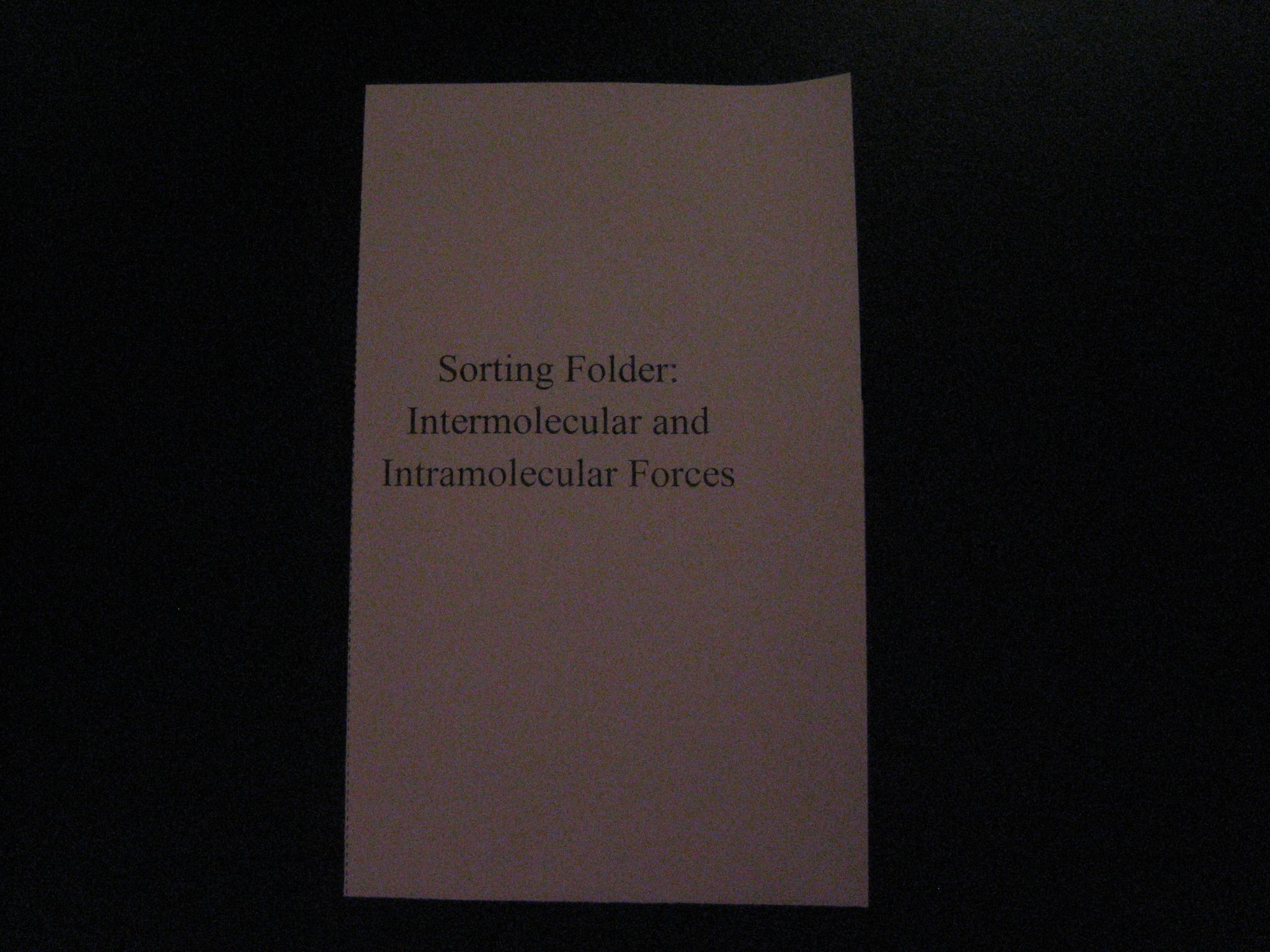 Sorting Folder Manipulatives for Chemistry - Instructables