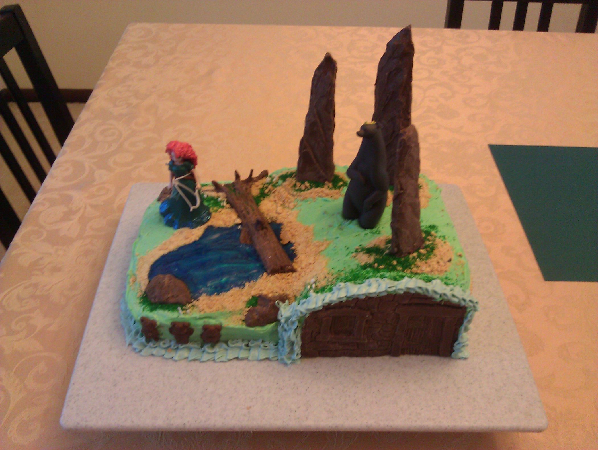 Birthday Cake Inspired by the Movie "Brave" : 4 Steps - Instructables