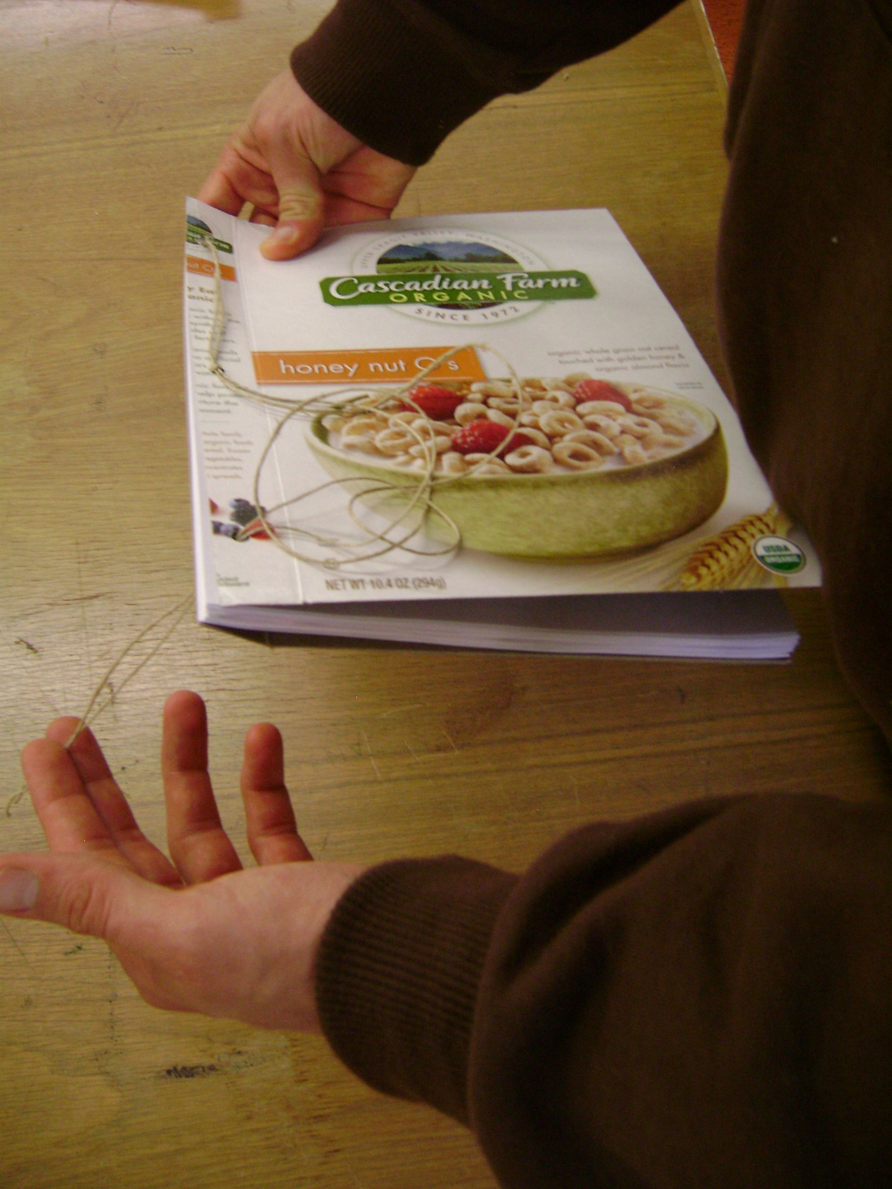 Up-Cycled Cereal Box Notebook : 8 Steps - Instructables