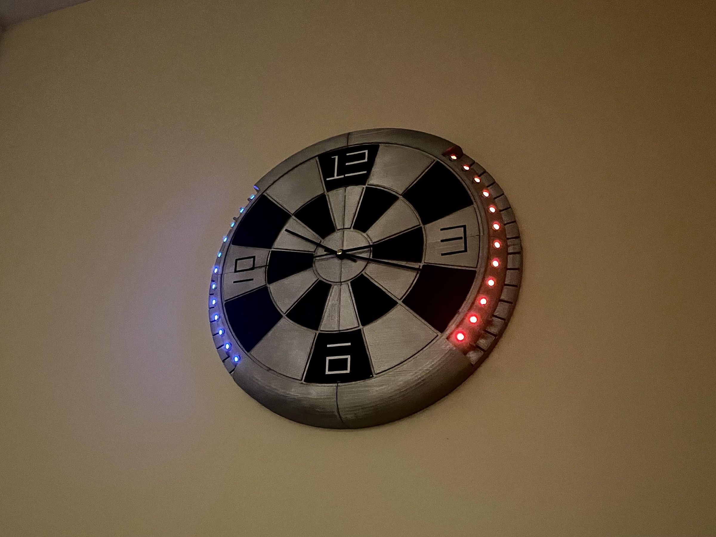 Star Wars Holochess Wall Clock With Lights : 27 Steps (with Pictures ...