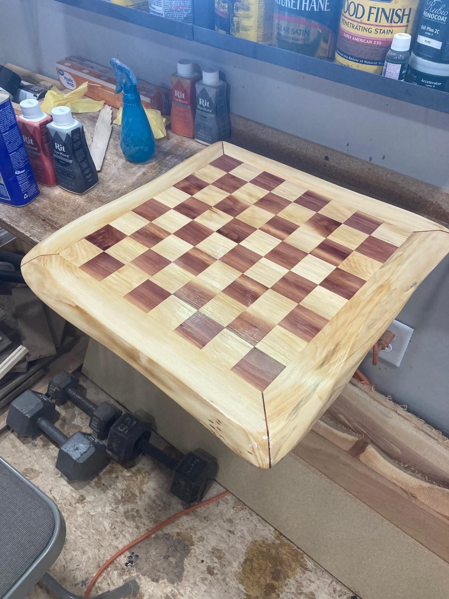 Making a Chessboard With Live Edges and Piece Storage : 20 Steps (with Pictures) - Instructables