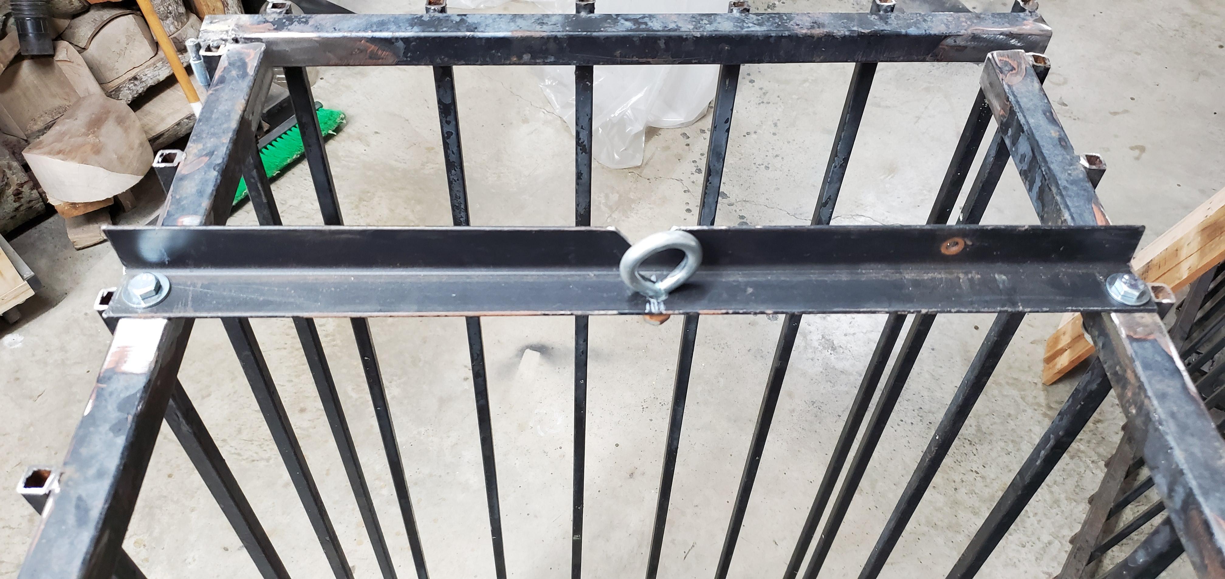 Skeleton in a Hanging Cage From Scrap Metal - Yard Decoration : 11 ...