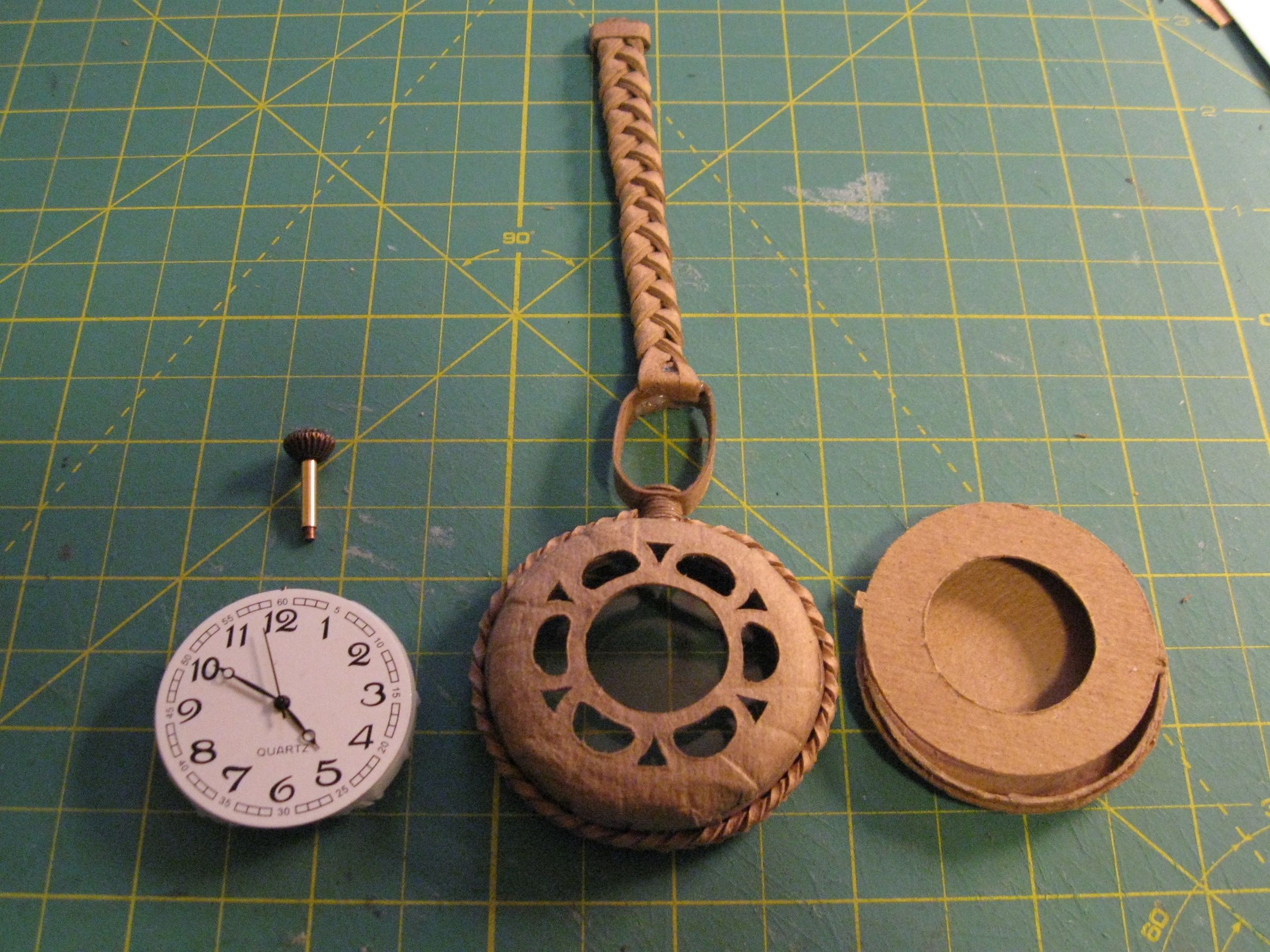 Cardboard Pocket Watch Step-by-step : 7 Steps (with Pictures ...