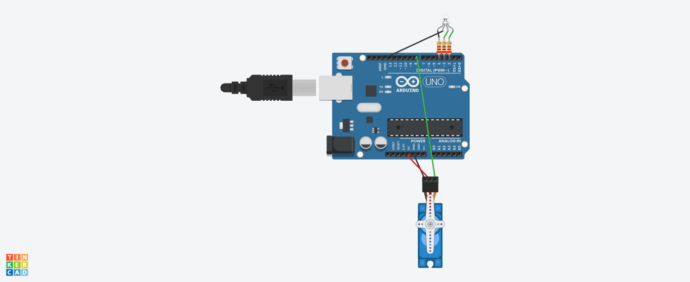 RGB LED Indicates Servo Motor Position : 5 Steps - Instructables