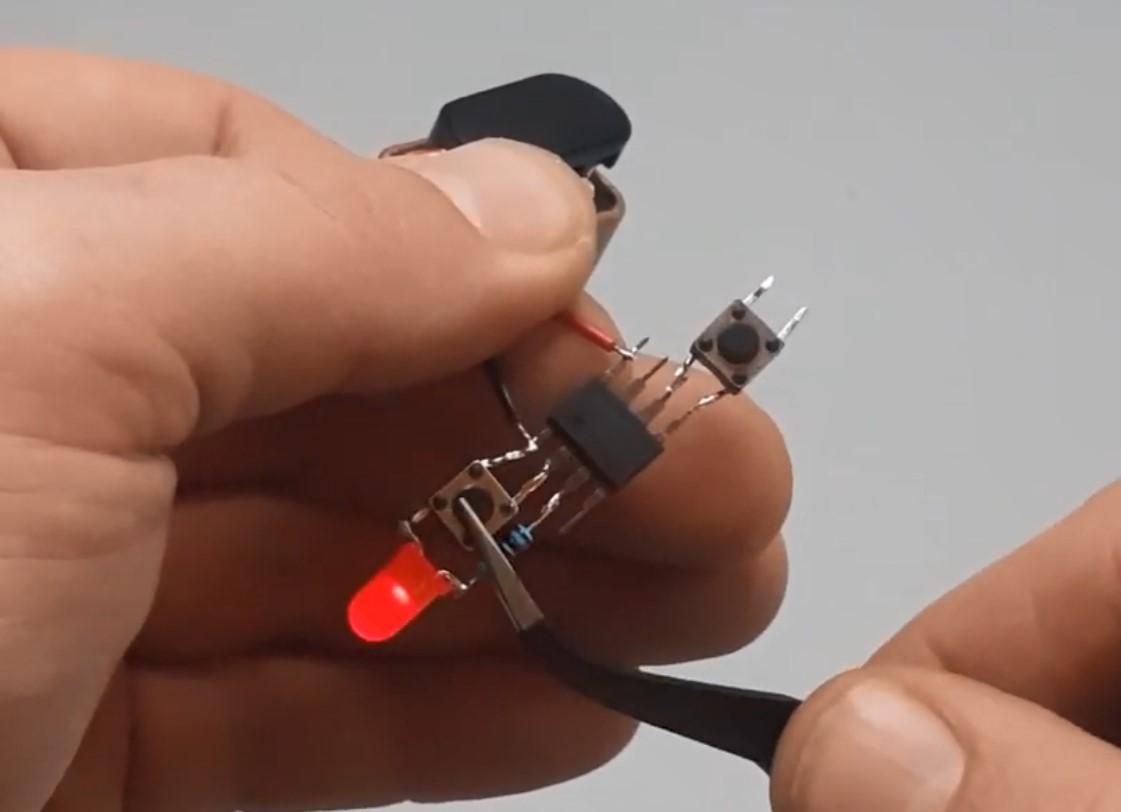 Simple Click on Click Off Circuit : 6 Steps (with Pictures) - Instructables