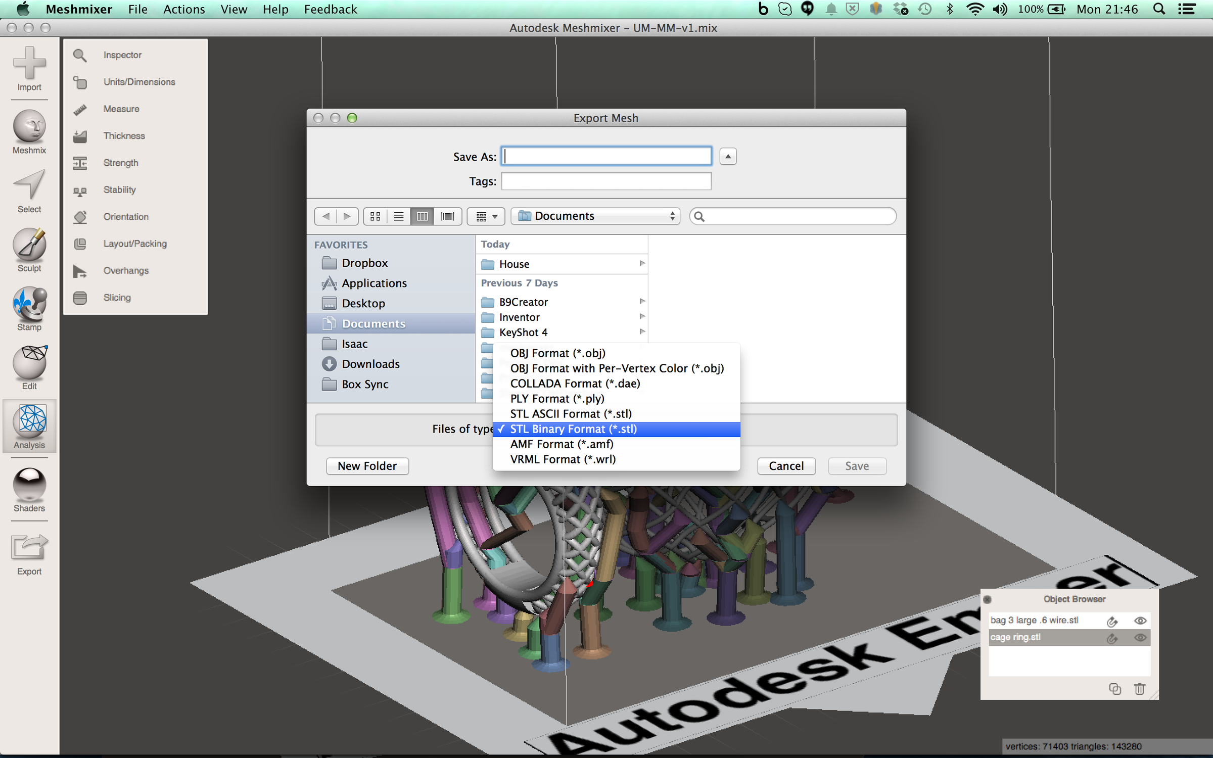 Meshmixer: Export for Ember - Instructables