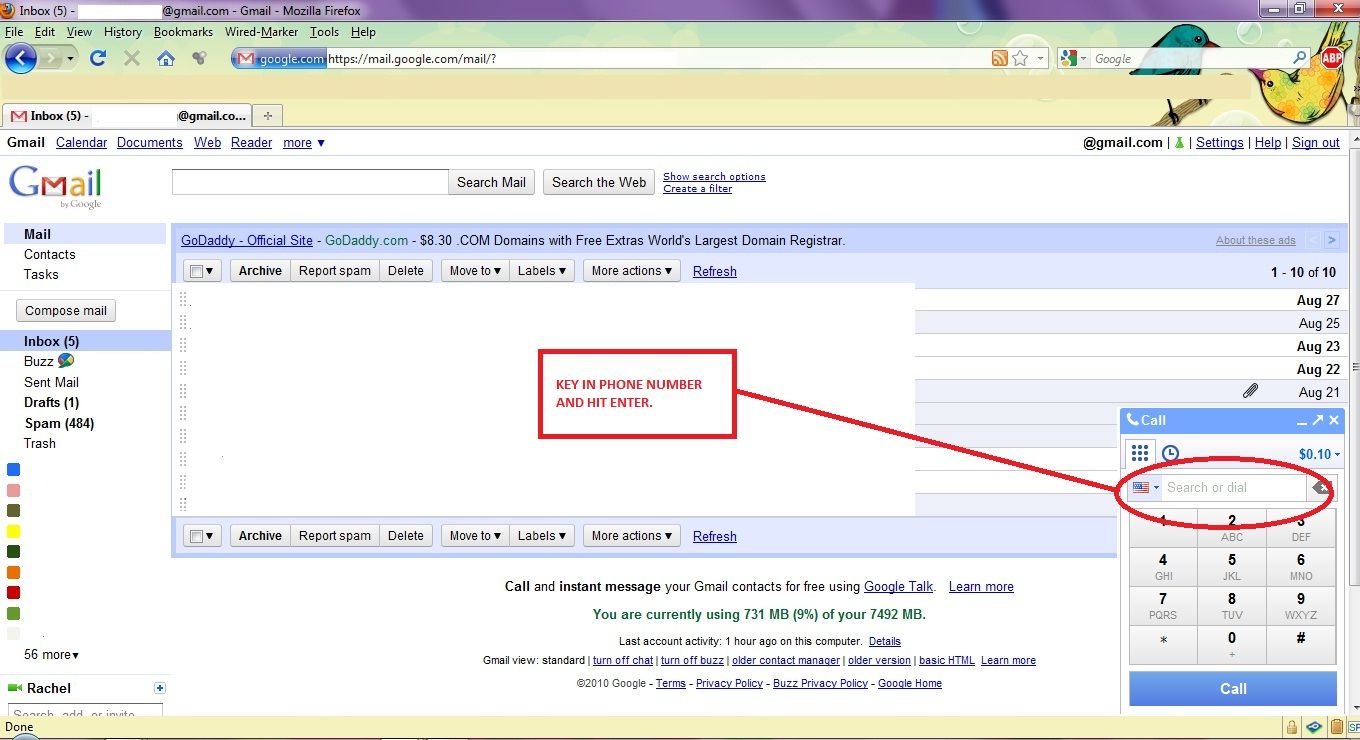 HOW TO MAKE FREE PHONE CALLS USING GMAIL (US & Canada) : 6 Steps ...