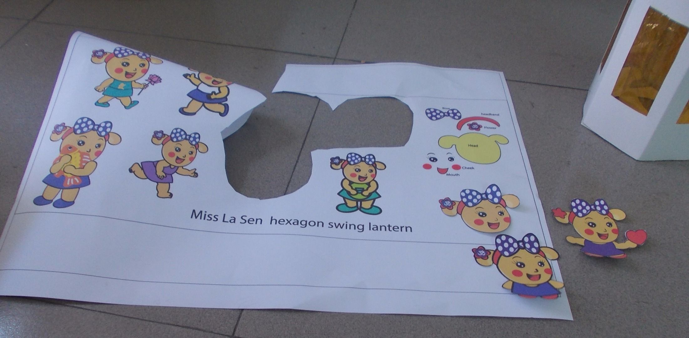 Miss La Sen Hexagon Swing Lantern-走馬燈-Đèn Kéo Quân : 22 Steps ...
