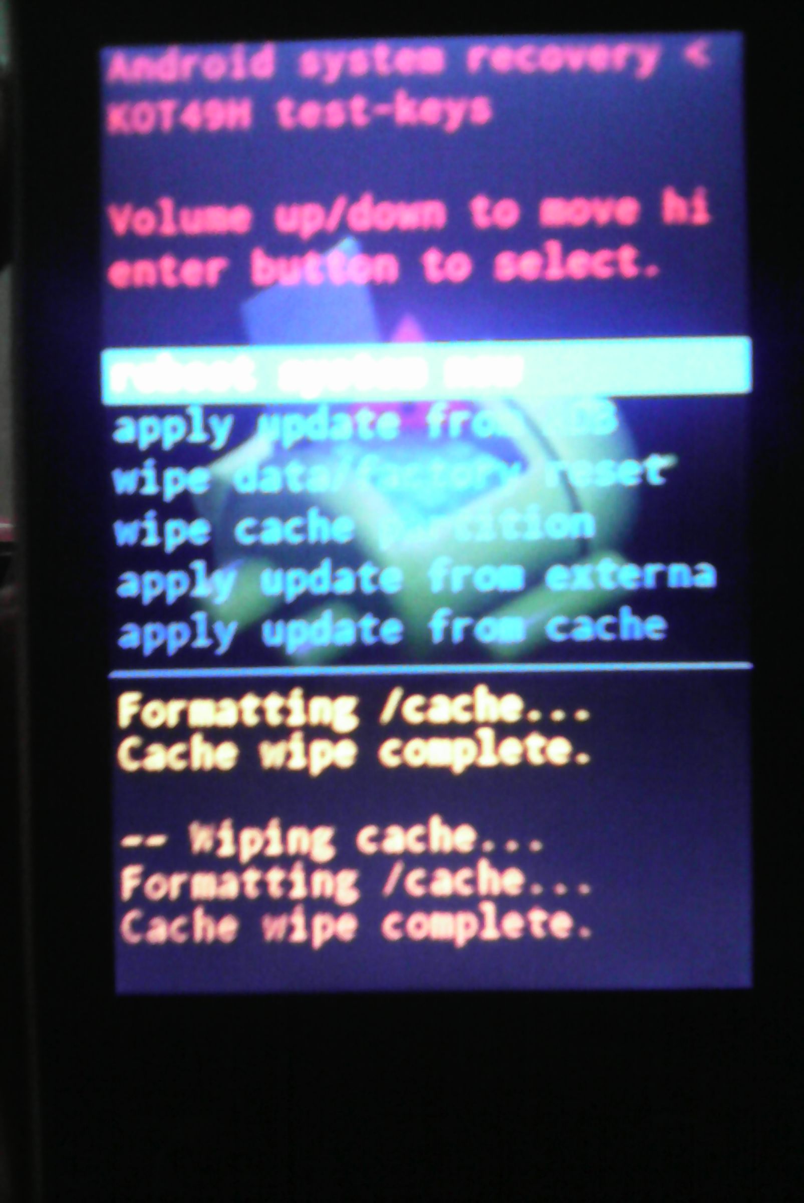 How-To Clear Cache Using Android Stock Recovery : 4 Steps - Instructables