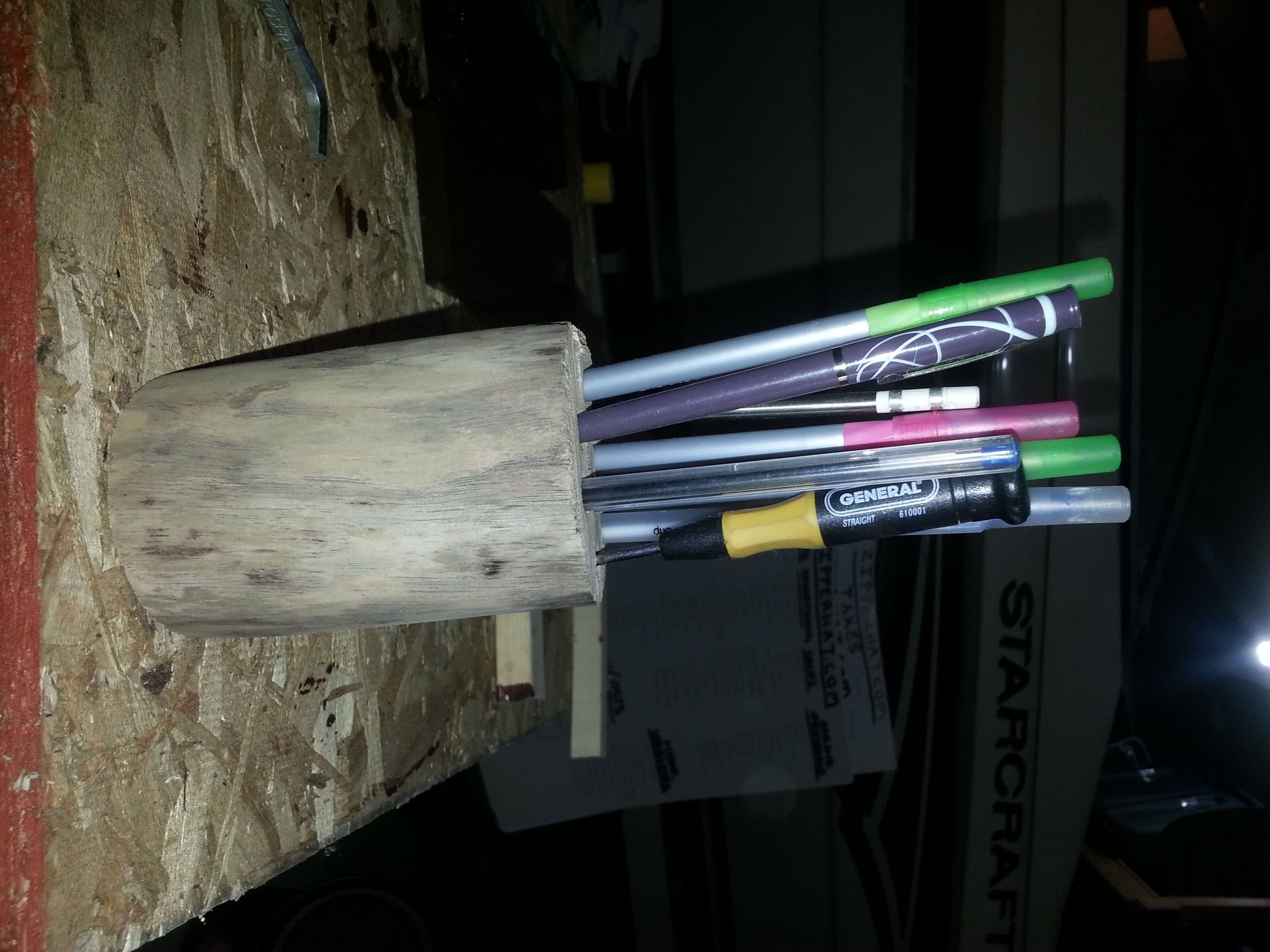 Log Pencil Holder : 3 Steps - Instructables