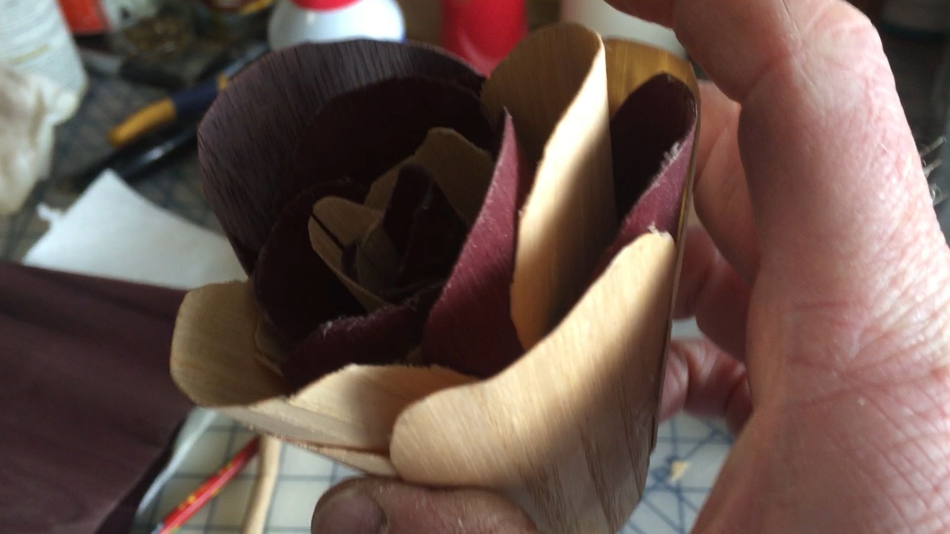 Wood Veneer Rose : 14 Steps (with Pictures) - Instructables