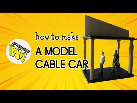 Cardboard Cable Car Model How to Make With Recycled Materials, Working ...