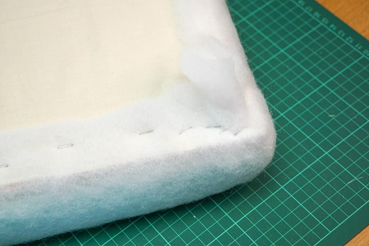 DIY Upholstered Footstool W/ an Embossed Velvet 'Strawberry' Design ...