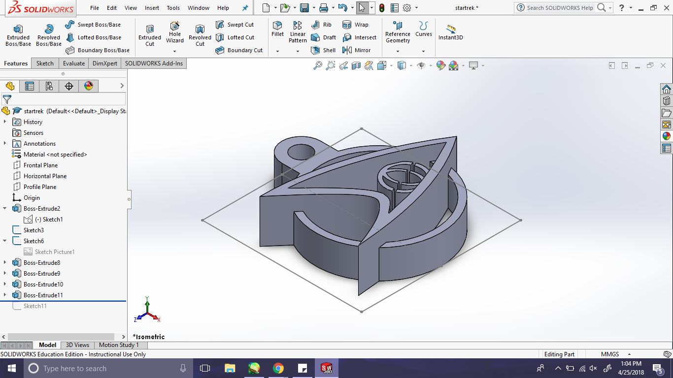 Star Trek 3-d Printed Key Chain : 5 Steps (with Pictures) - Instructables