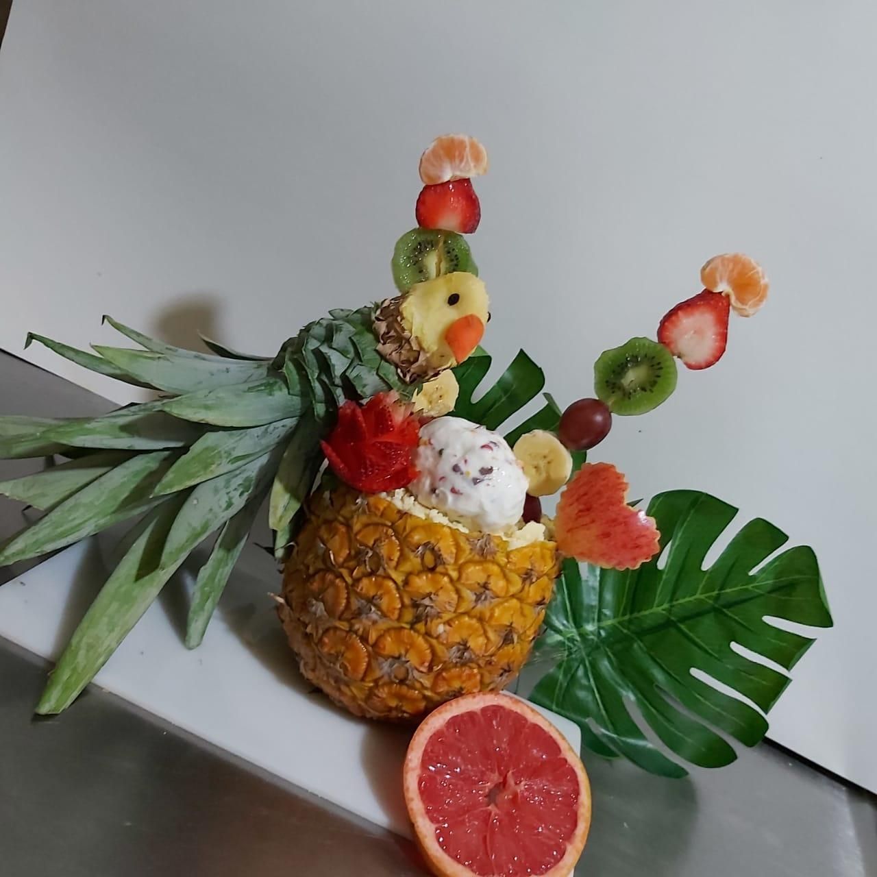 Tropical Parrot With Pineapple (fruit Salad) : 14 Steps (with Pictures ...