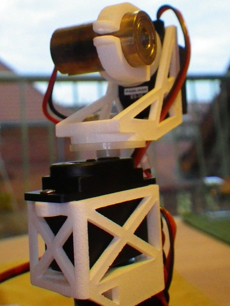 3D Printed Pan-Tilt Camera/Laser Tripod Mount - Instructables