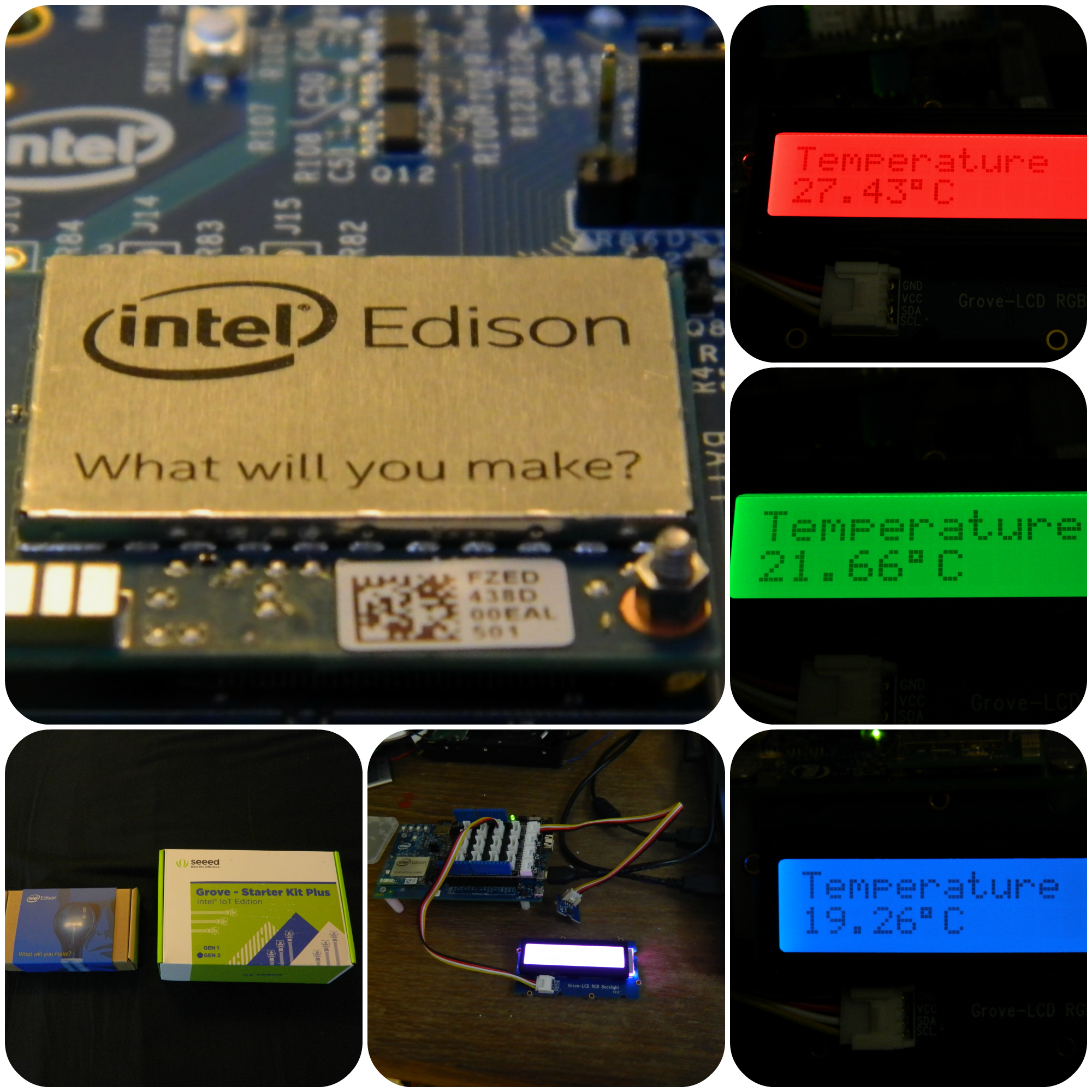 Intel Edison Temperature Logger With RBG-LCD : 5 Steps - Instructables
