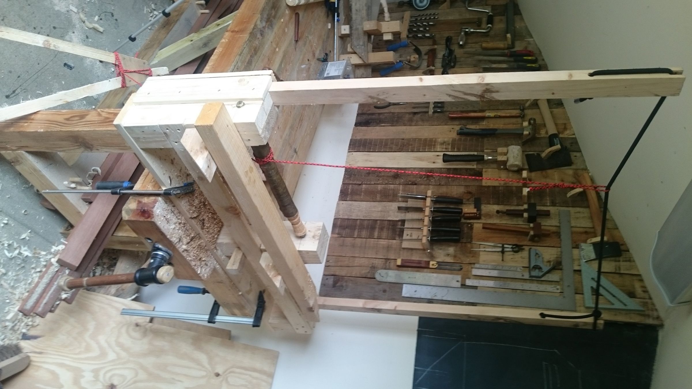 Portable Benchtop Spring Pole Lathe : 7 Steps (with Pictures ...