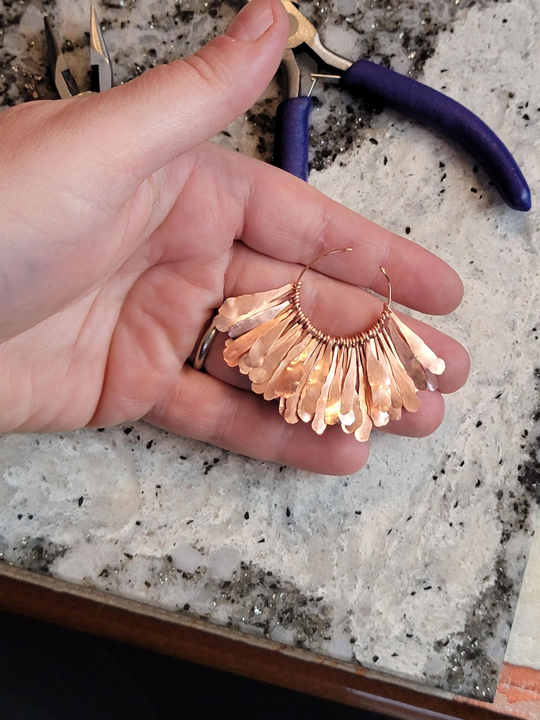 Hammered Wire Earrings : 11 Steps (with Pictures) - Instructables