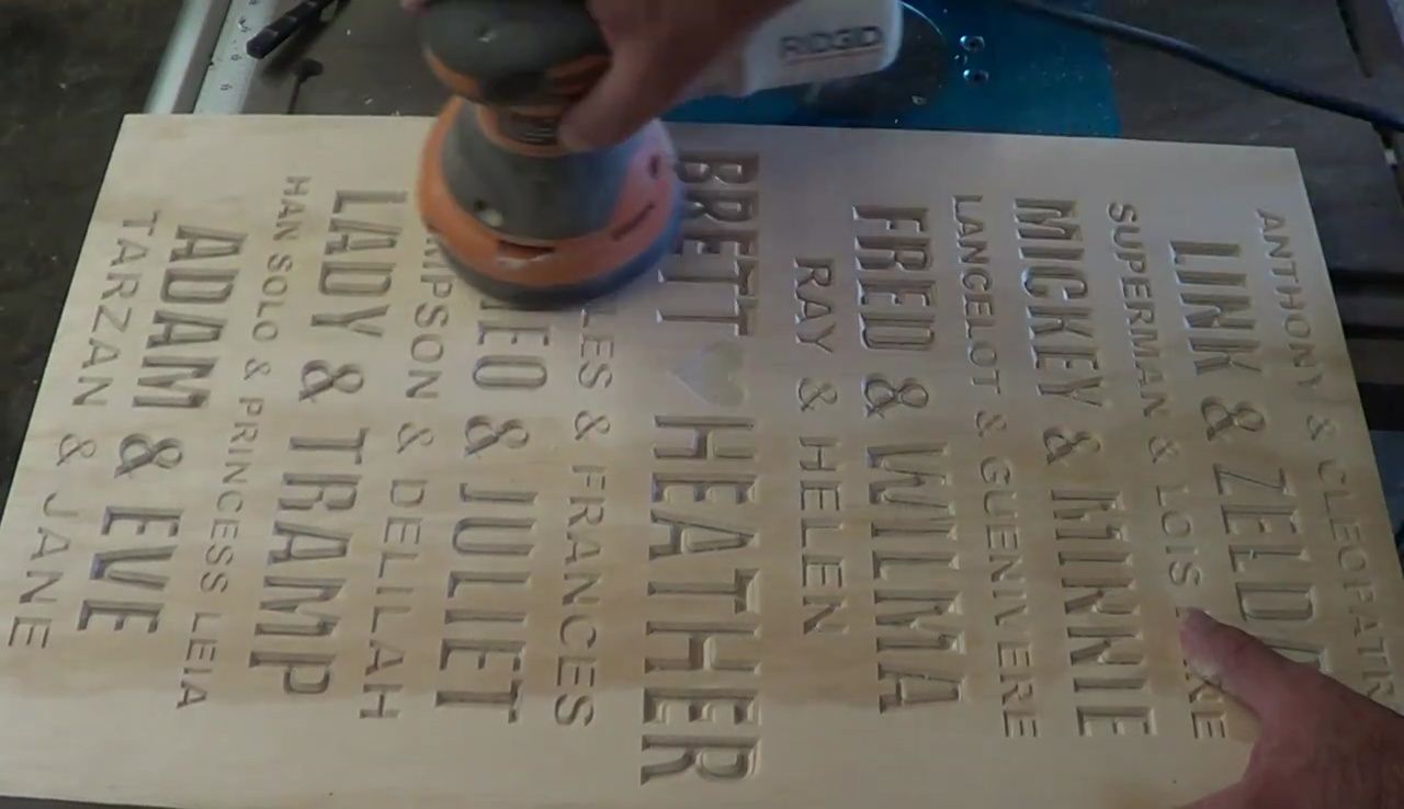 CNC Wedding Names Sign : 10 Steps (with Pictures) - Instructables