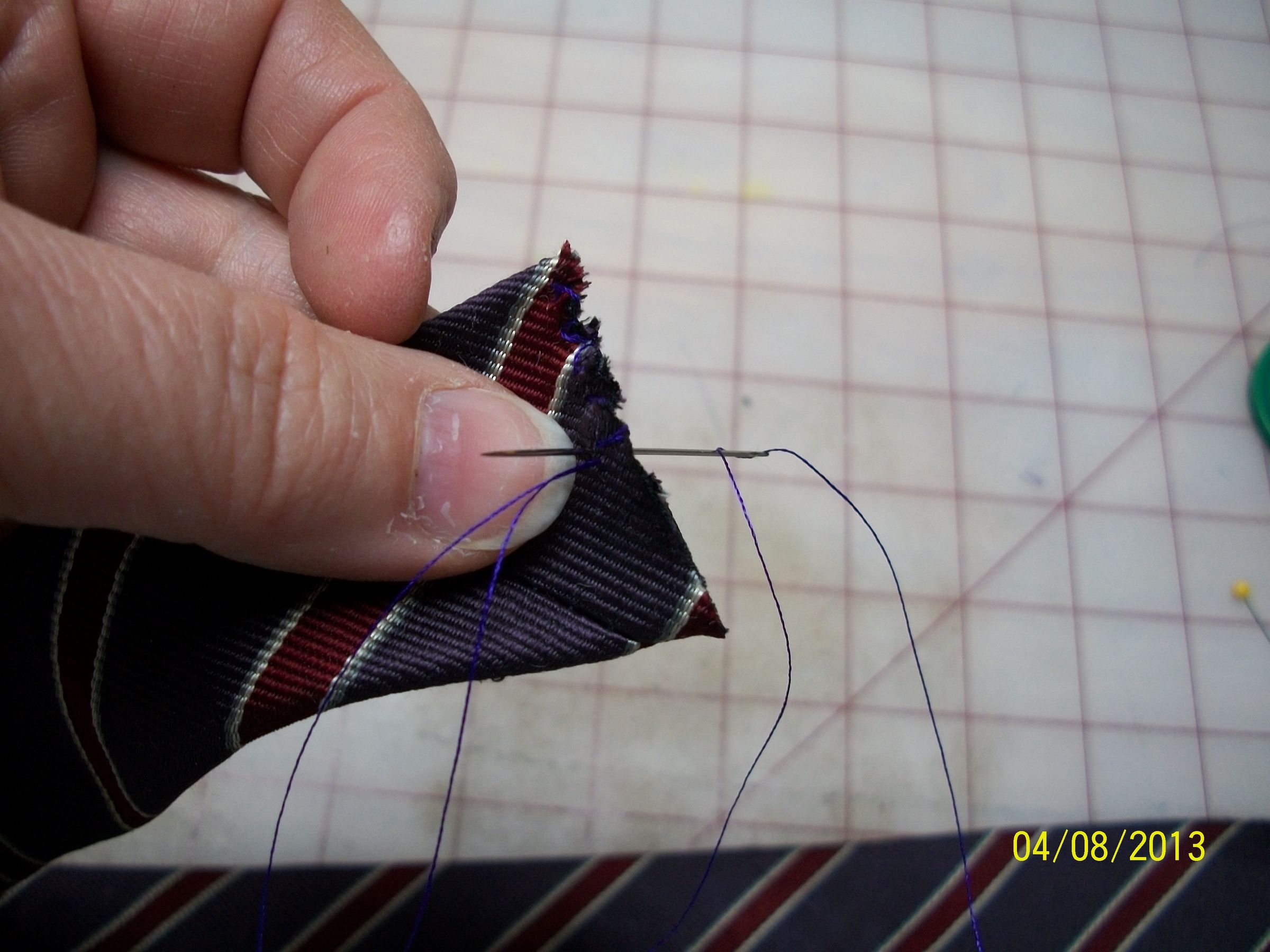 *REPURPOSED* Women's FASHION Tie - PURPLE : 7 Steps (with Pictures ...