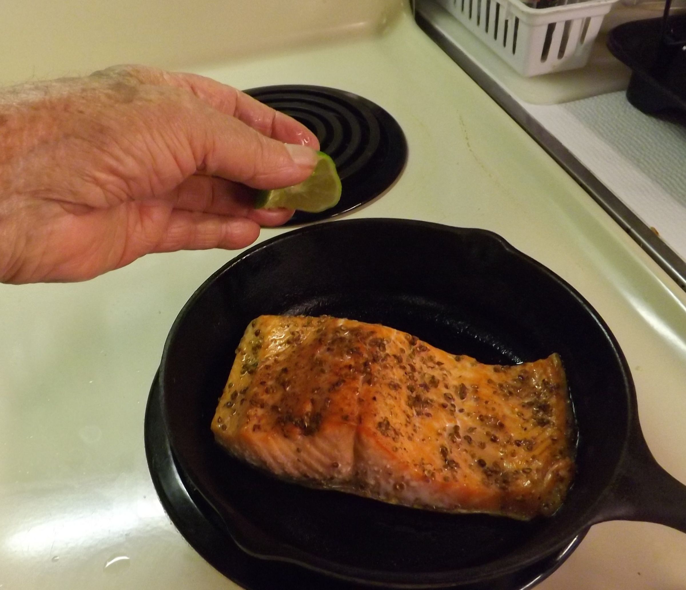 ORGANIC RED CHARD SALAD WITH GRILLED WILD STEELHEAD TROUT : 6 Steps ...