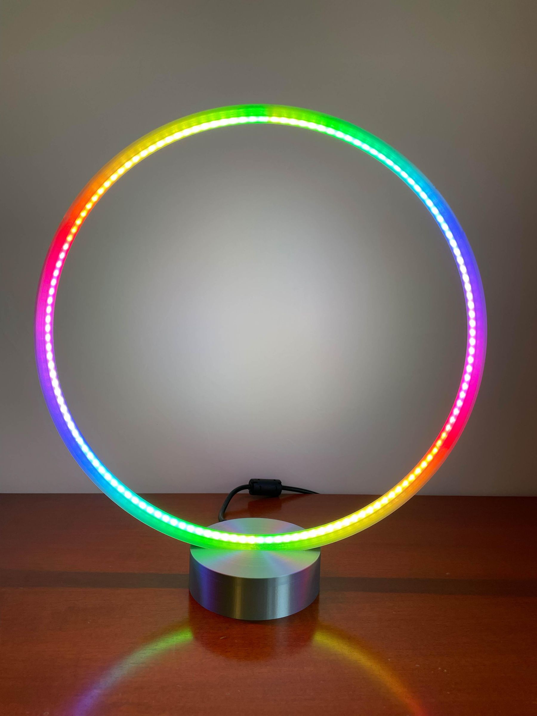 LED RGB DESIGNER CIRCLE RING LIGHT LAMP - App & Music Controlled : 7 ...