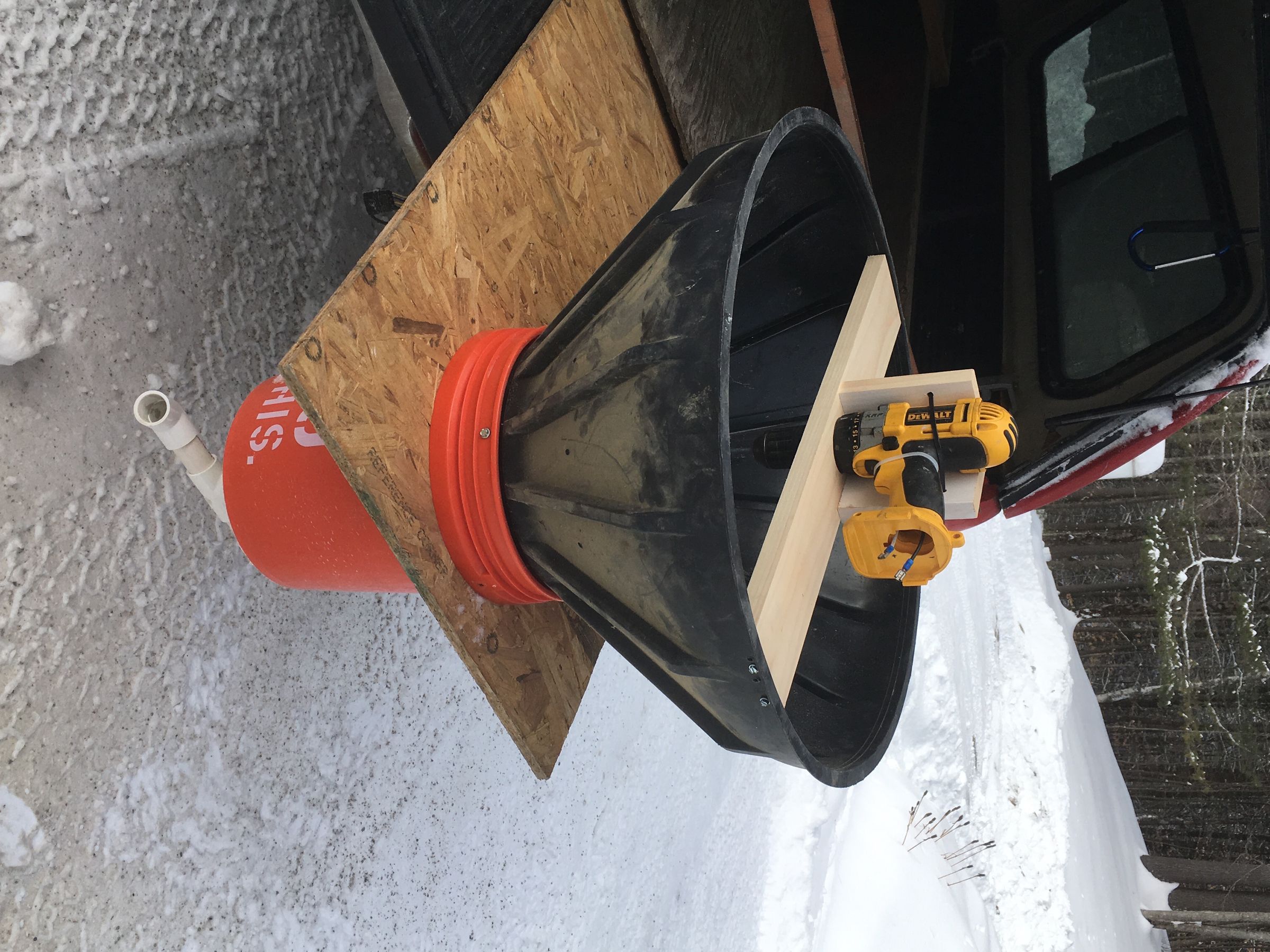 Electric Sand or Salt Spreader for Your Truck or Tractor From Junk : 17 ...