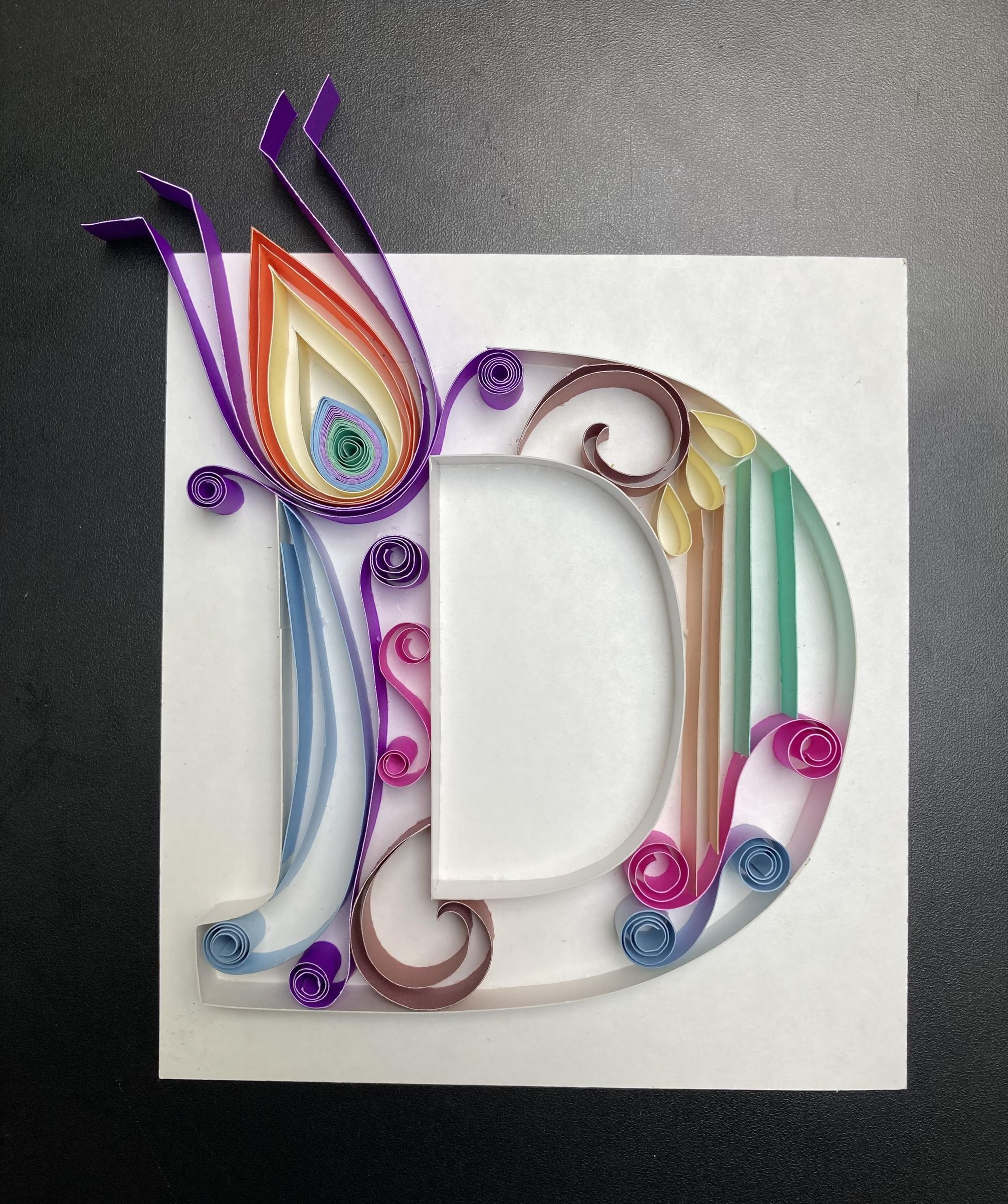 Decorating Letter "D" With Quilling Art : 7 Steps (with Pictures ...