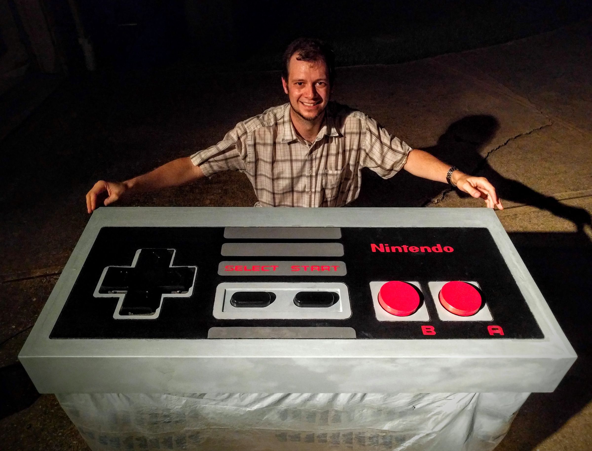 Functional, Huge 100x NES Controller Coffee Table : 11 Steps (with ...