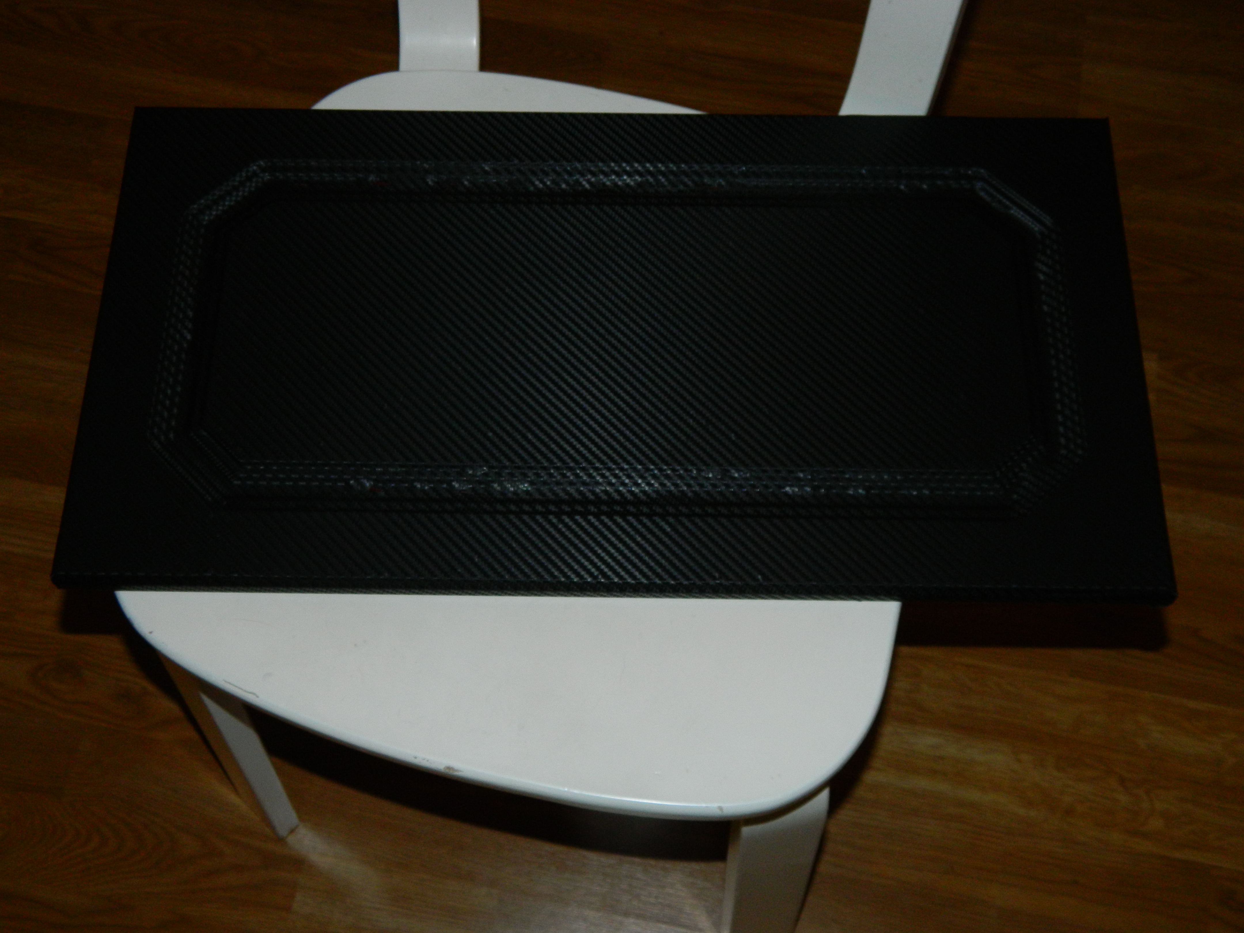 DIY "Hidden" Video Projector Folding Shelf, Carbon Fiber Look : 8 Steps ...