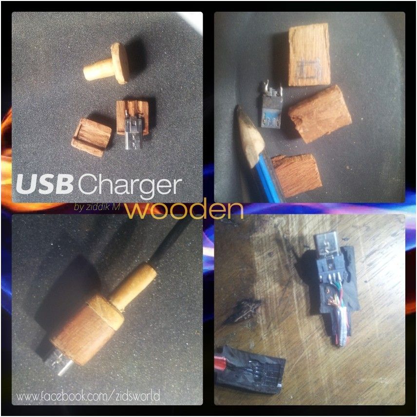 Wooden Micro USB Charger Plug : 3 Steps (with Pictures) - Instructables