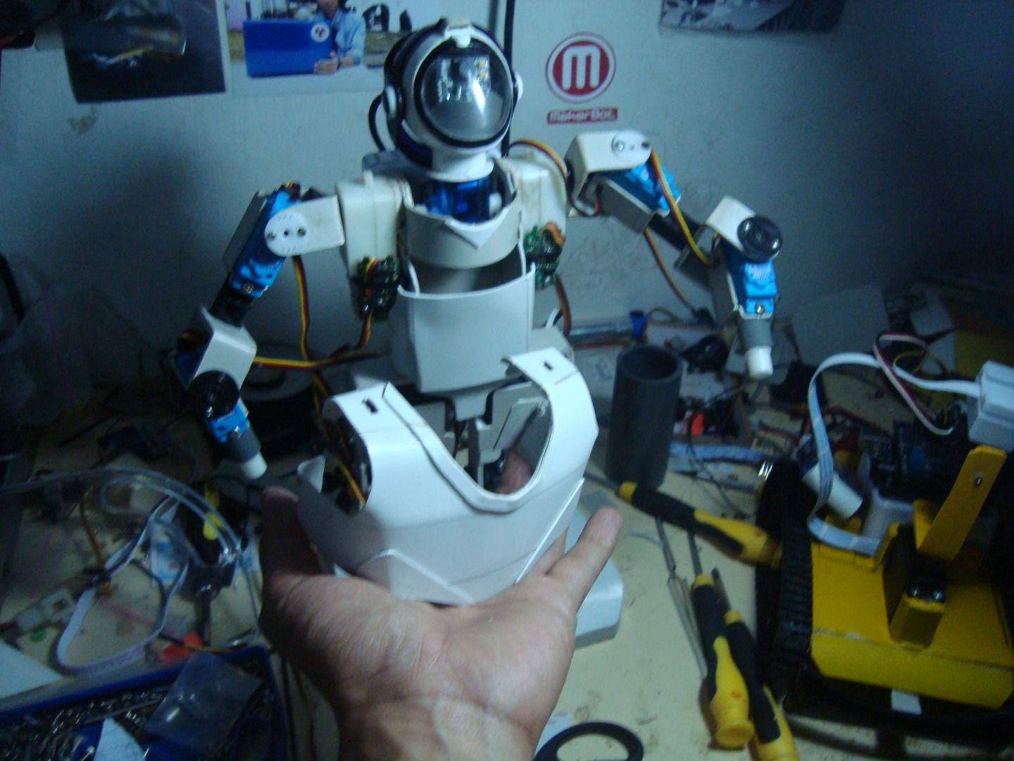 Making a Lowcost Humanoid Robot Made From PVC Water Pipe Material ...