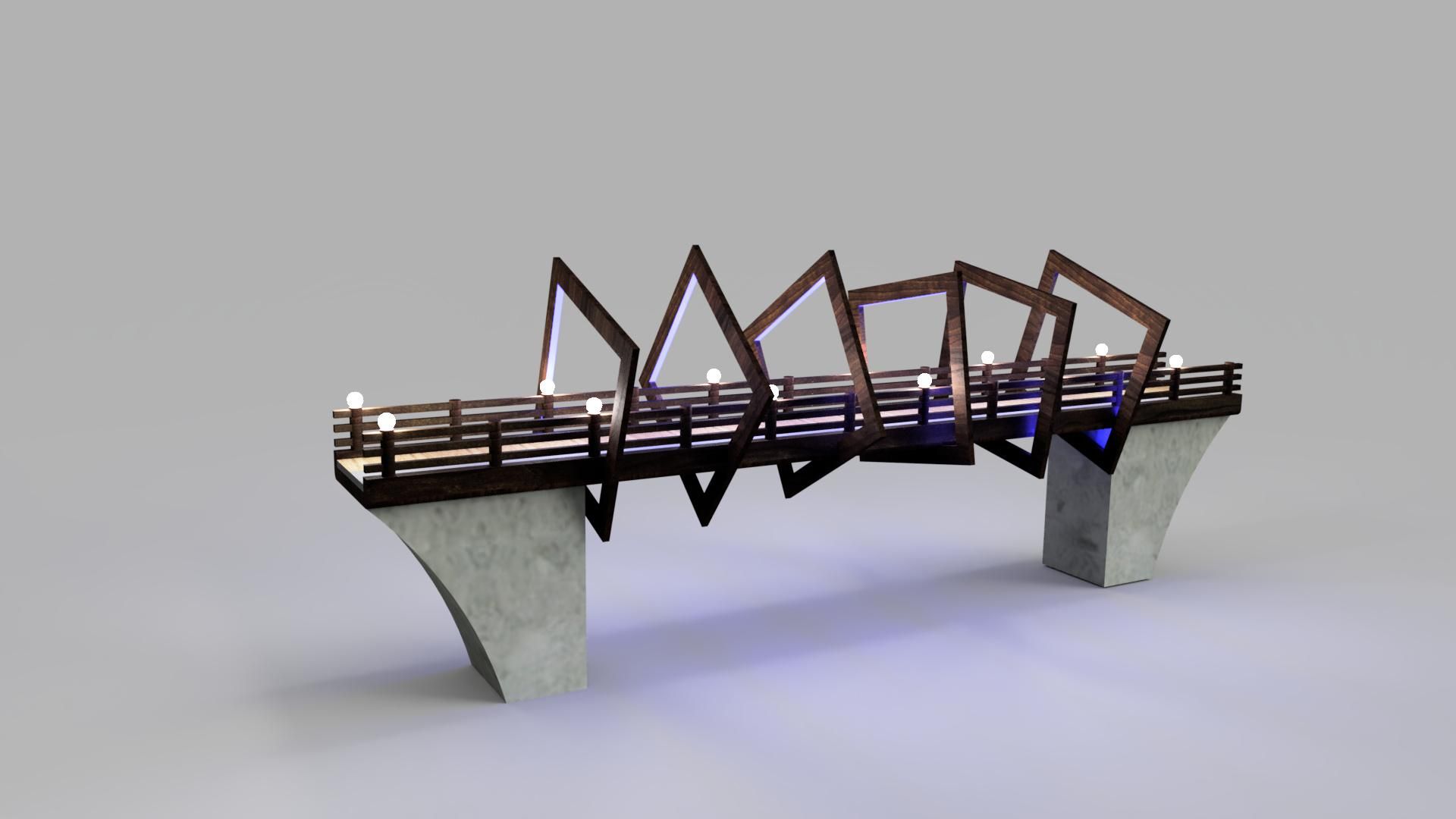 Futuristic Neon Light Bridge With Fusion 360 | Make It Bridge : 6 Steps ...