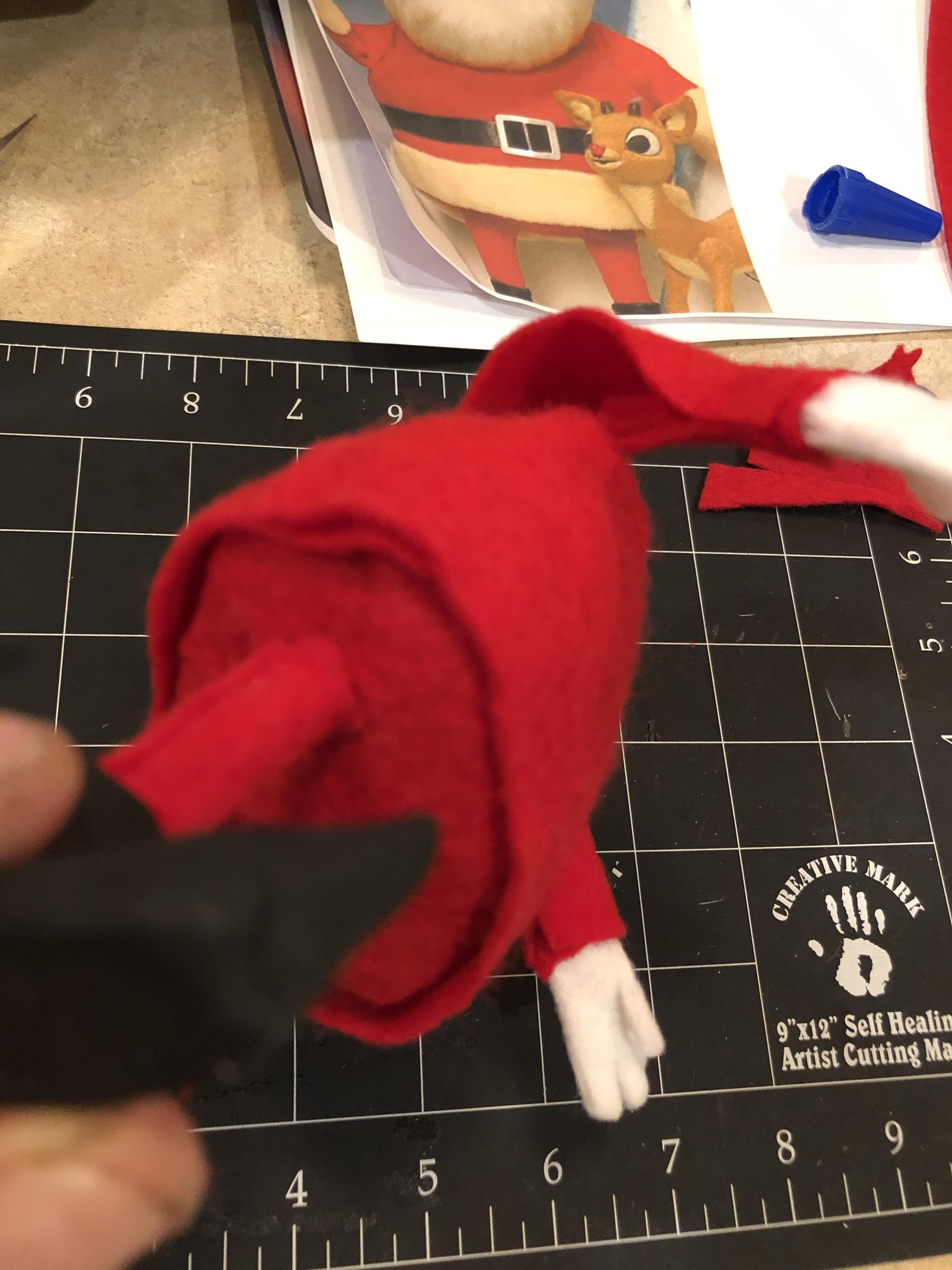 Creating Rudolph the Red Nosed Reindeer Figures for Christmas Card : 18 ...