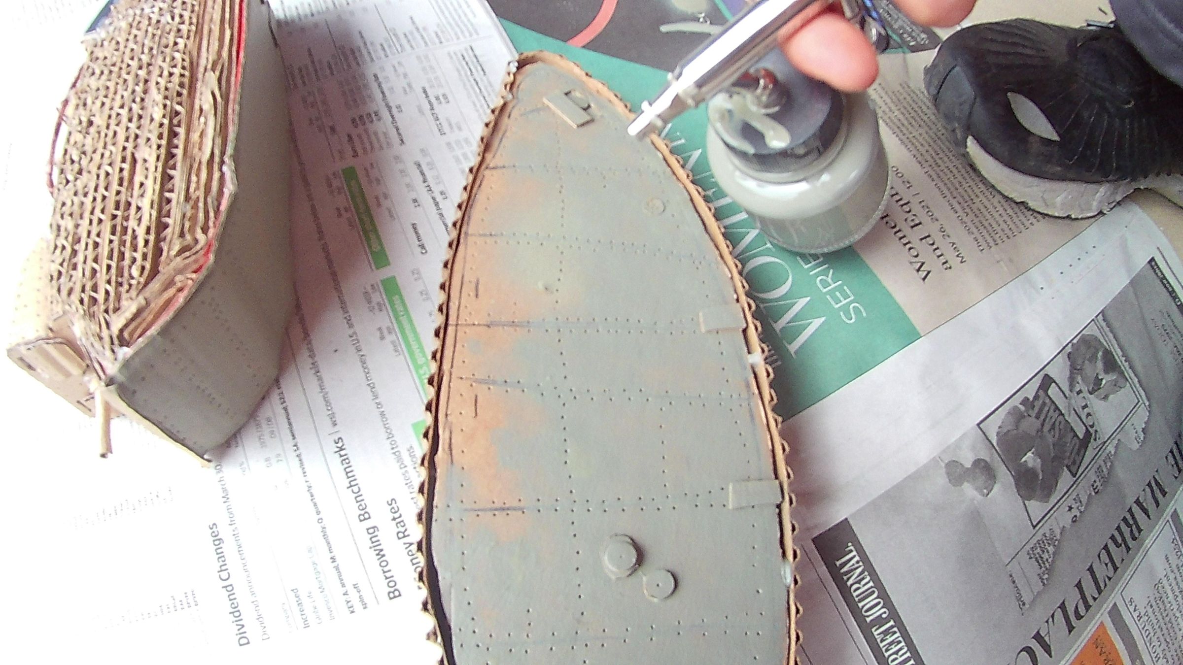 Cardboard Model Mark IV British Tank : 10 Steps (with Pictures ...