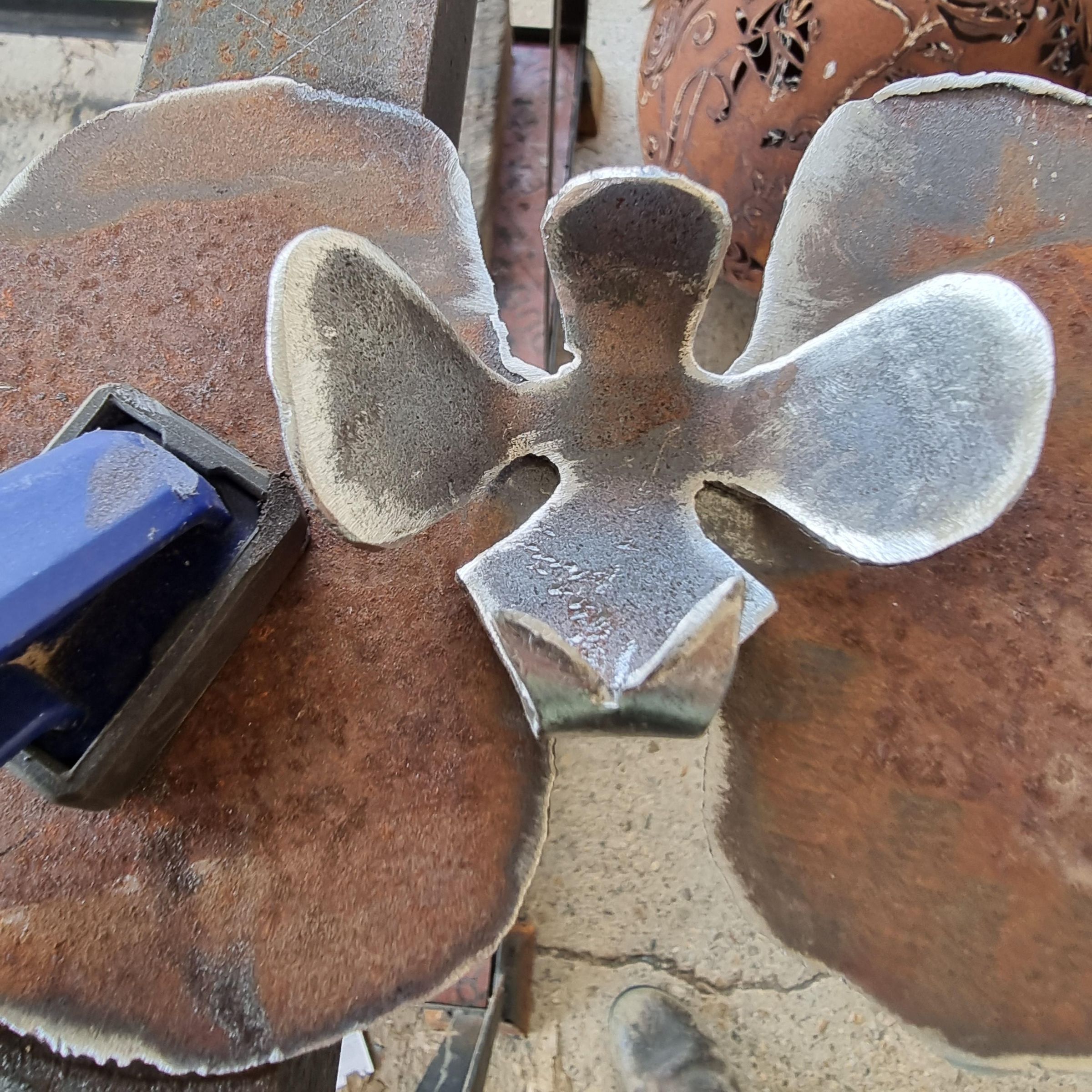 Orchid Made From Sheet Metal - Steel Garden Art Sculpture : 6 Steps ...