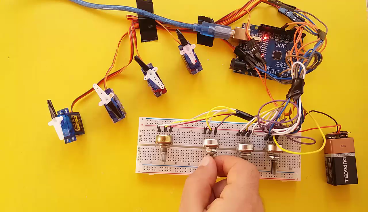 Arduino - Multiple Servo Control With a Potentiometer : 3 Steps (with ...