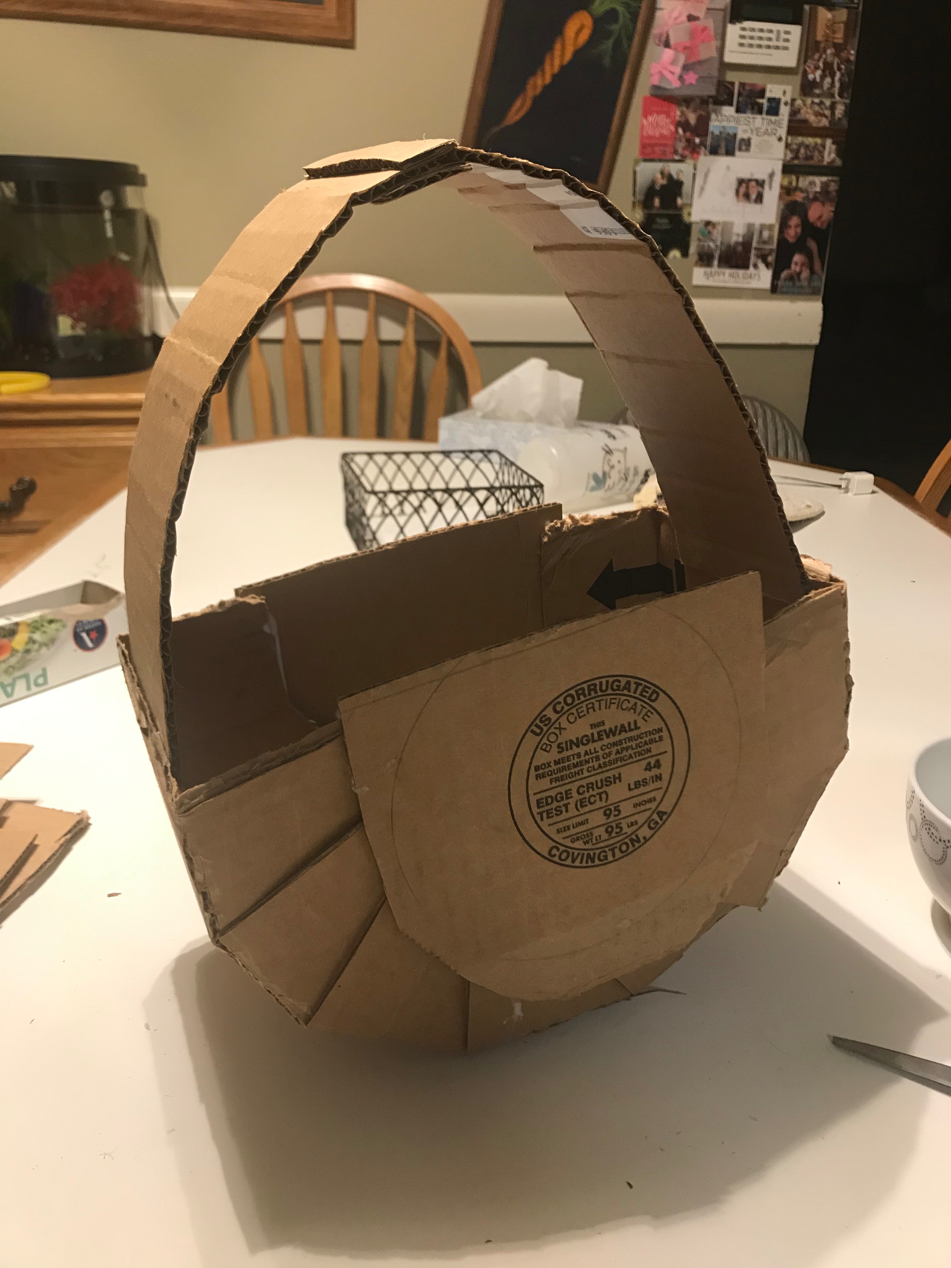 Easy Cardboard Basket : 7 Steps - Instructables