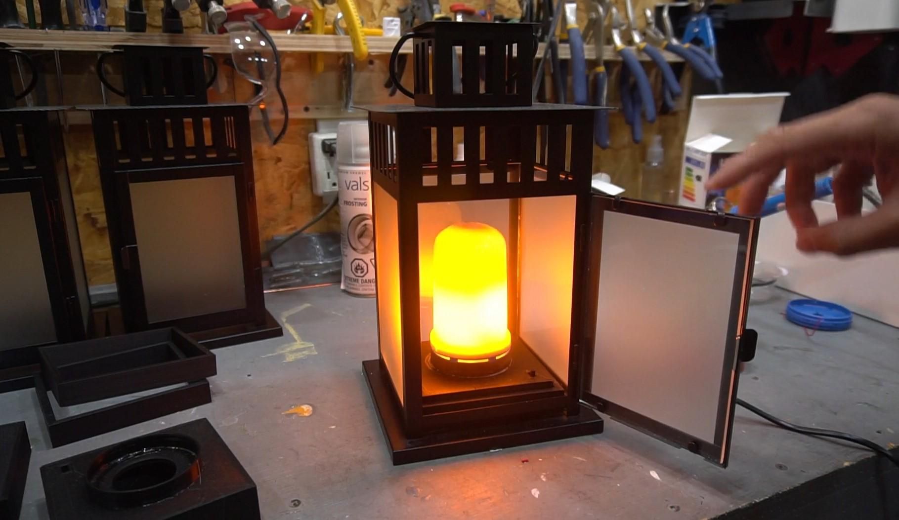 Make an Electric Flickering Gaslight Lantern : 4 Steps (with Pictures ...