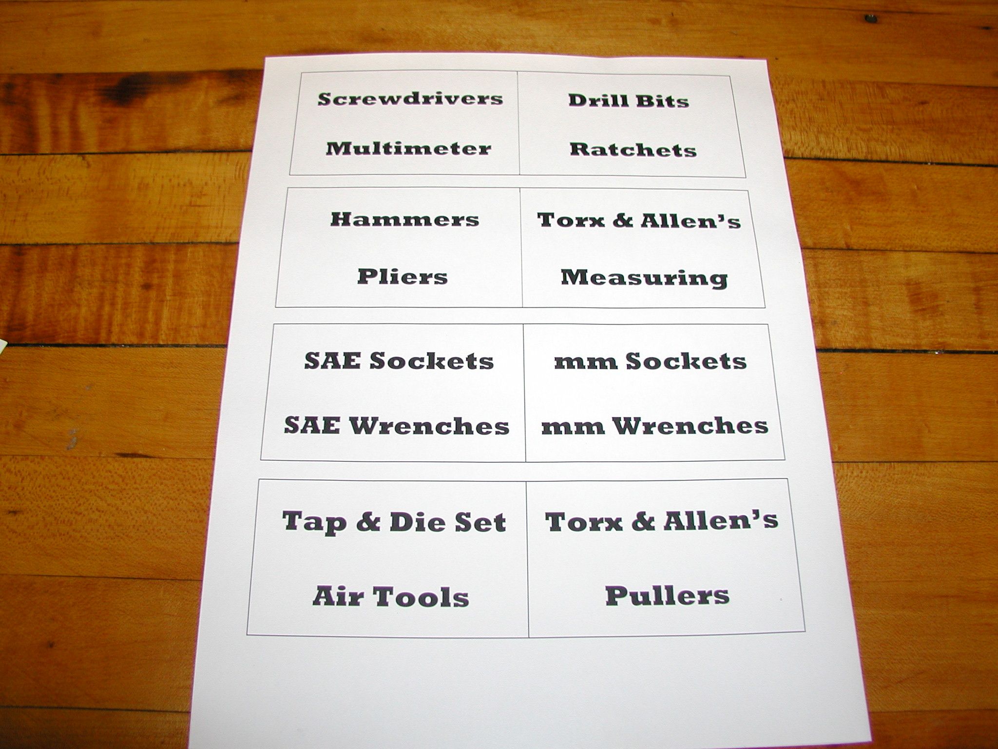 Recycled Tool Box Magnetic Labels : 8 Steps (with Pictures) - Instructables