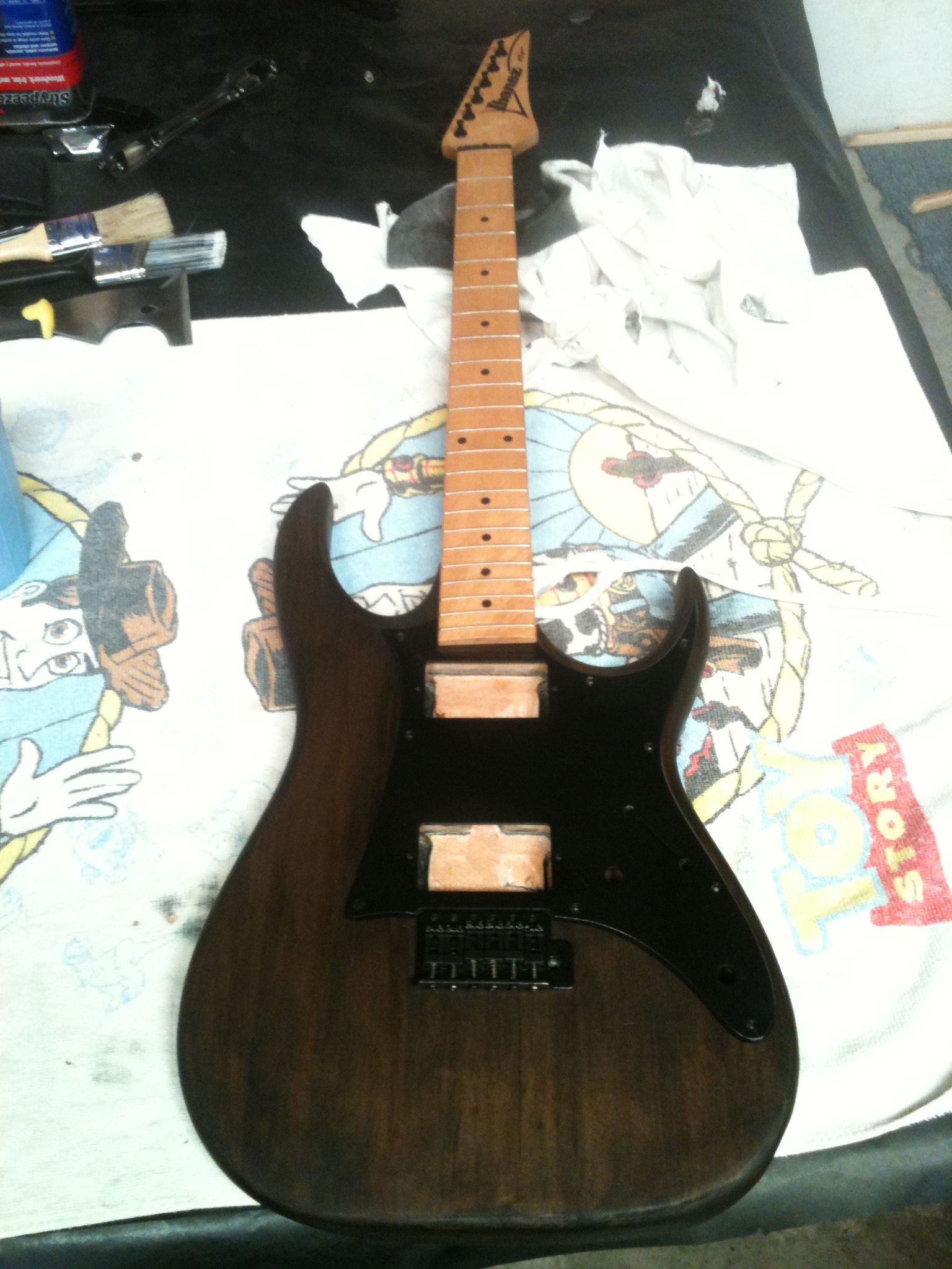 My Guitar That I Stripped, Sanded, and Stained - Instructables