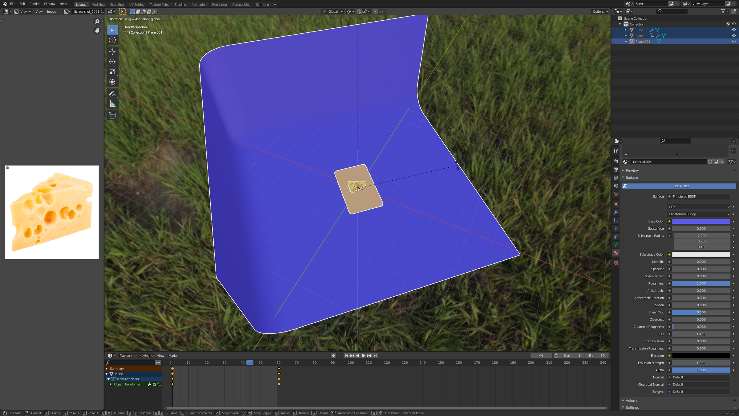 Bouncing Cheese in Blender : 23 Steps - Instructables
