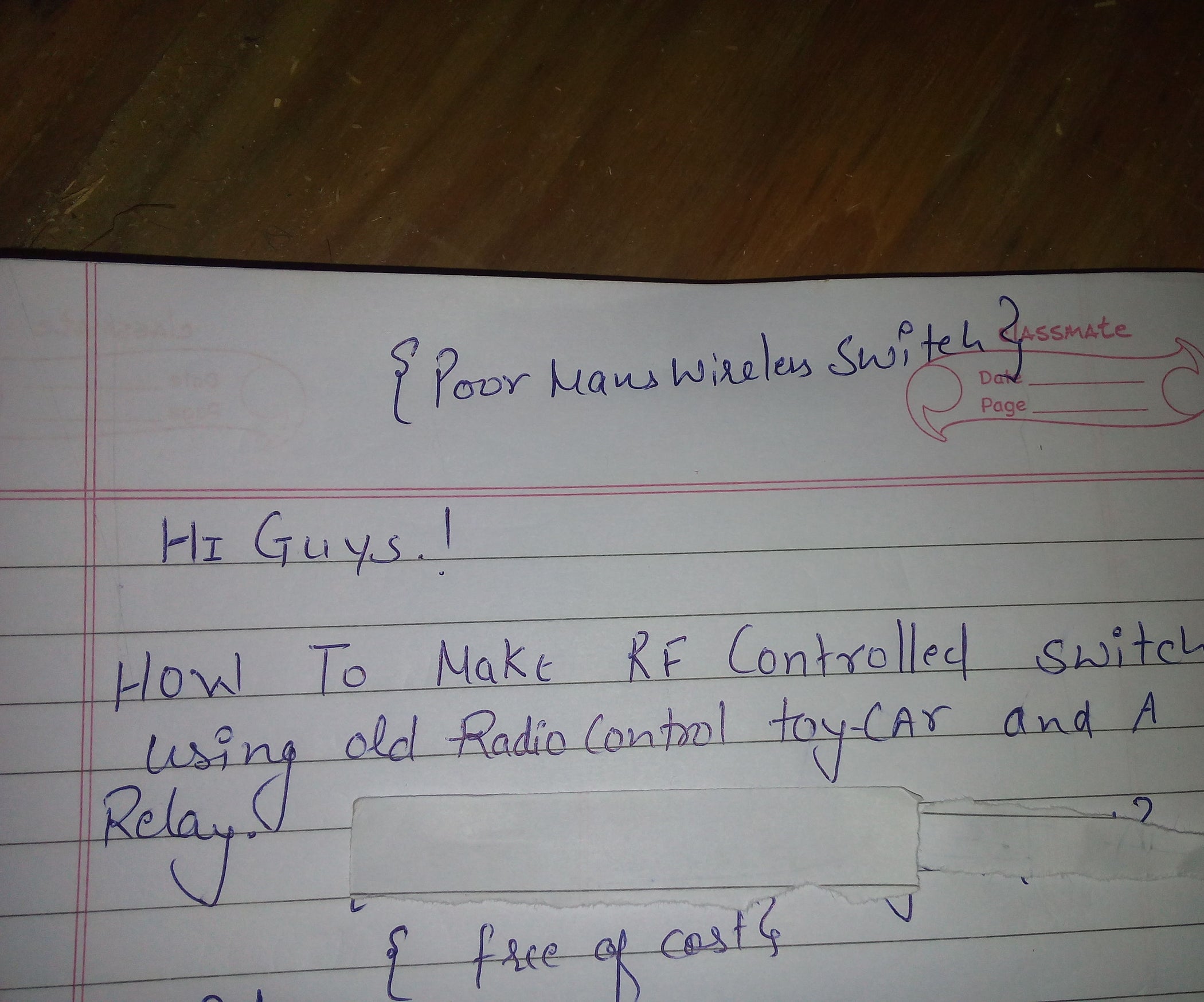 HOMEMADE Super Easy RF Controlled Wireless Switch (universal) FREE ...