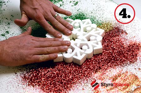 Styrofoam Snowflake Glitter Crafts : 6 Steps - Instructables