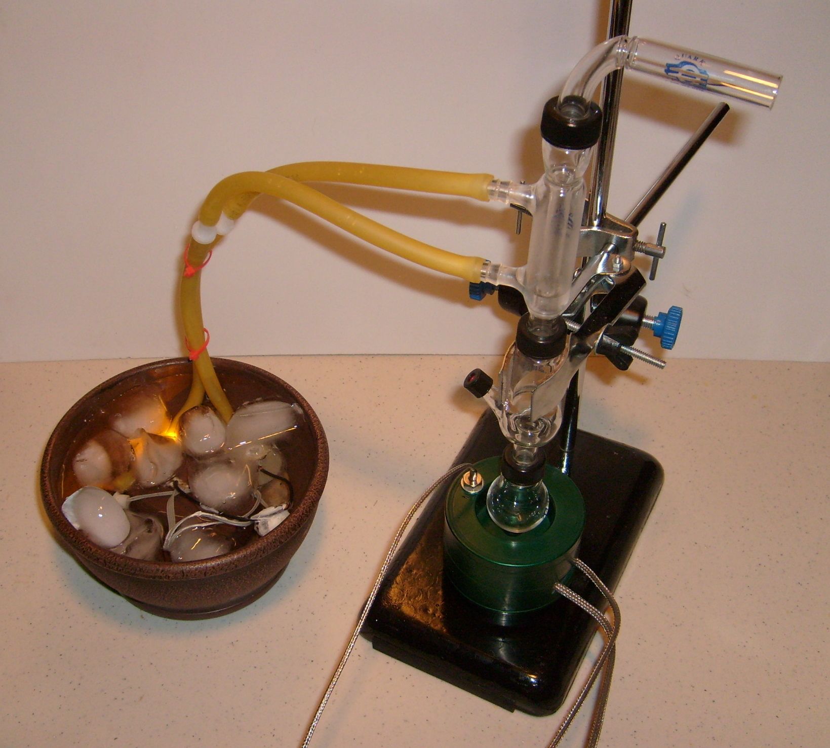 Recirculating Ice Water Bath From Battery Operated Desktop Fountain : 9 ...
