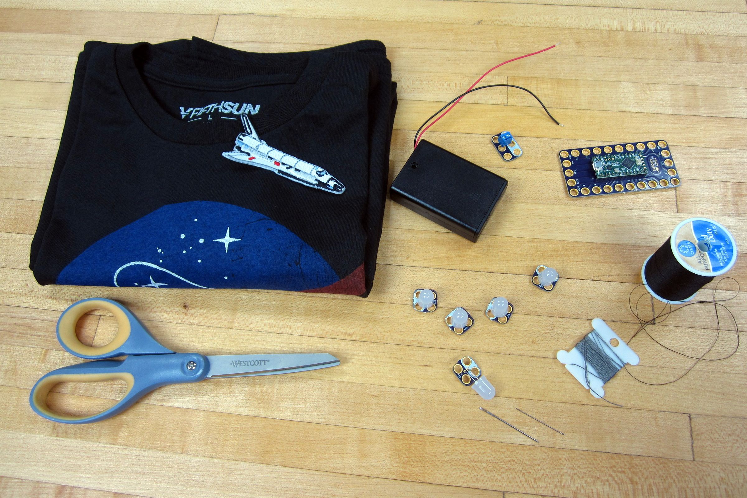 Interactive NASA Shirt Using Crazy Circuits : 9 Steps (with Pictures ...