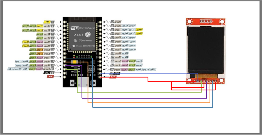 Arduino Er Esp32 Devkitc 240x320 Spi Tft Ili9341 Usin 0782