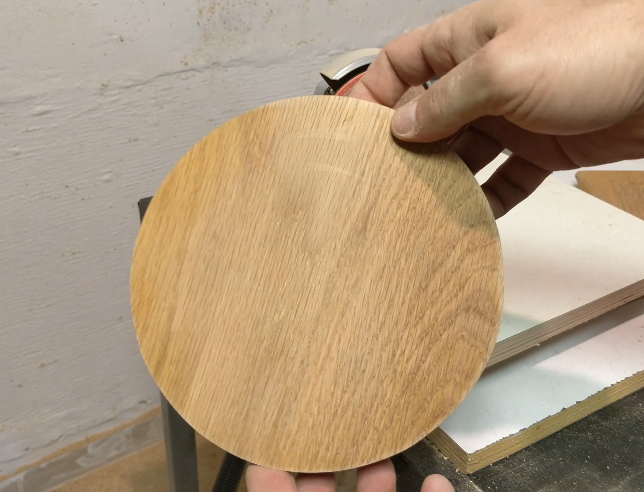 Plug-in Round Wood Wall LED Lamp | Portable Circle Socket Plug Night ...