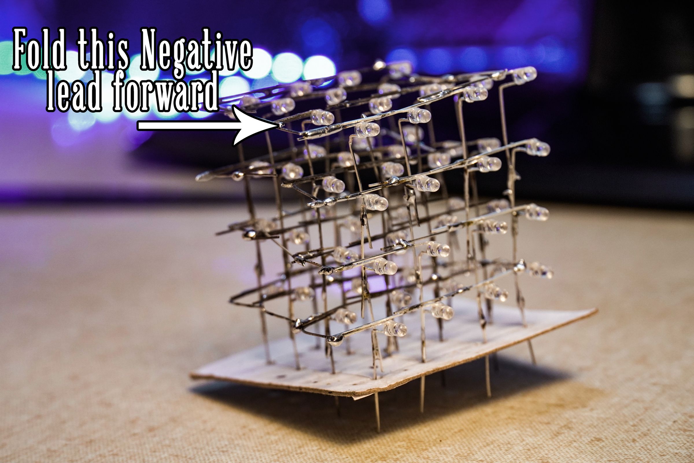 How to Make a 4x4x4 L.E.D. Cube With Leftover LEDs : 12 Steps (with ...